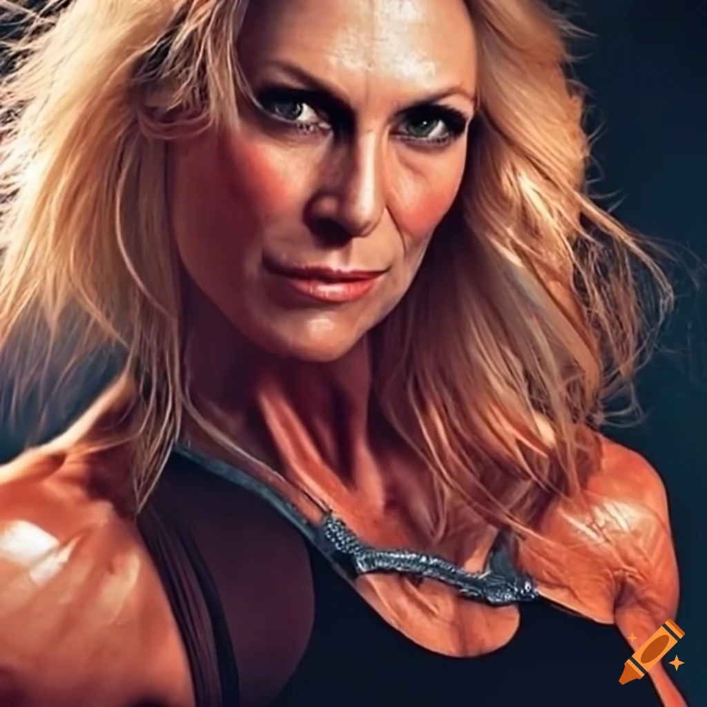 Actress/Bodybuilder Stacy Haiduk quote on power and manipulation on Craiyon