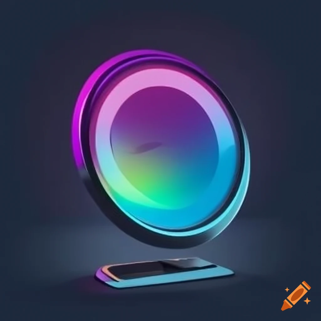 Company logo for smart health monitoring mirror on Craiyon