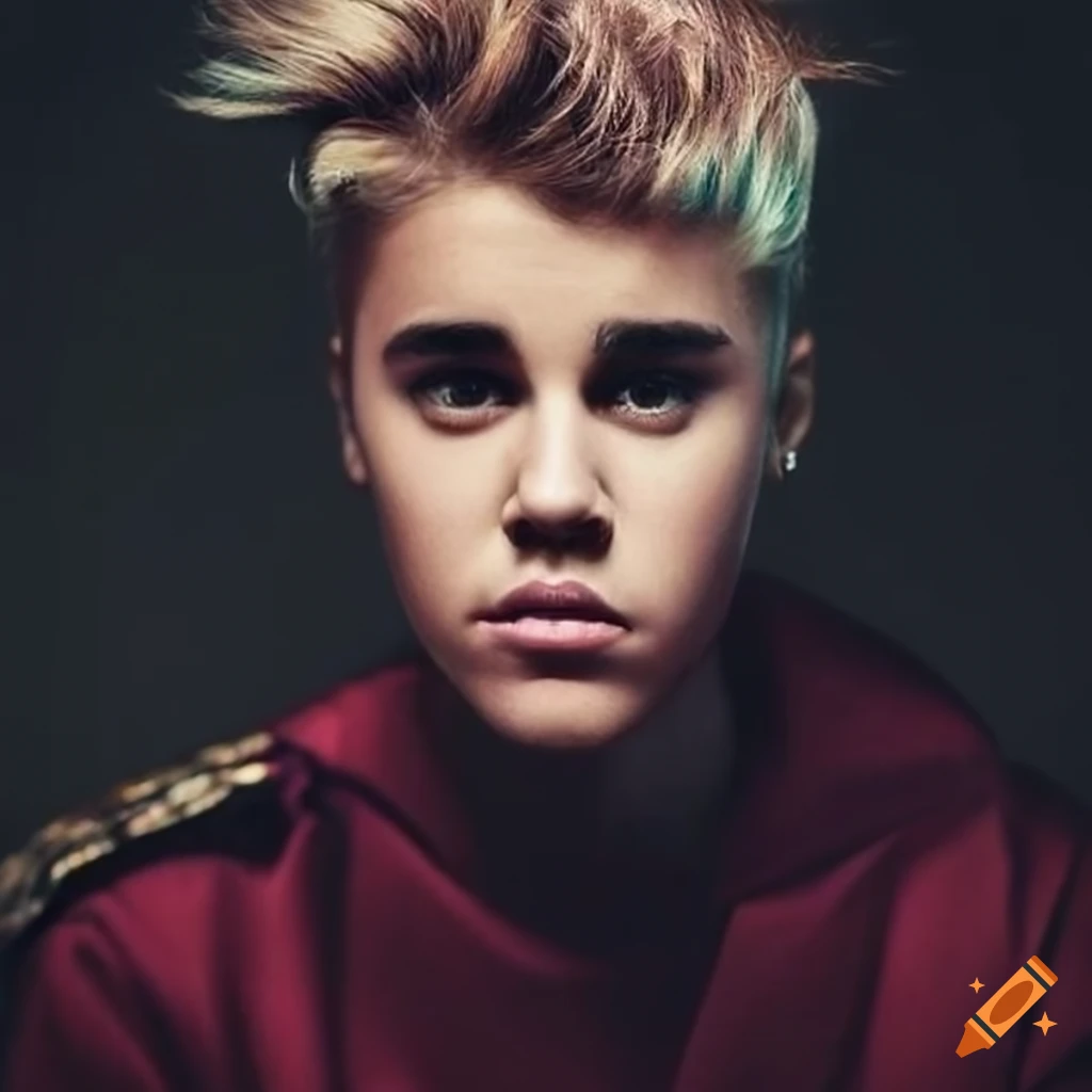 Portrait of justin bieber in 2014 on Craiyon
