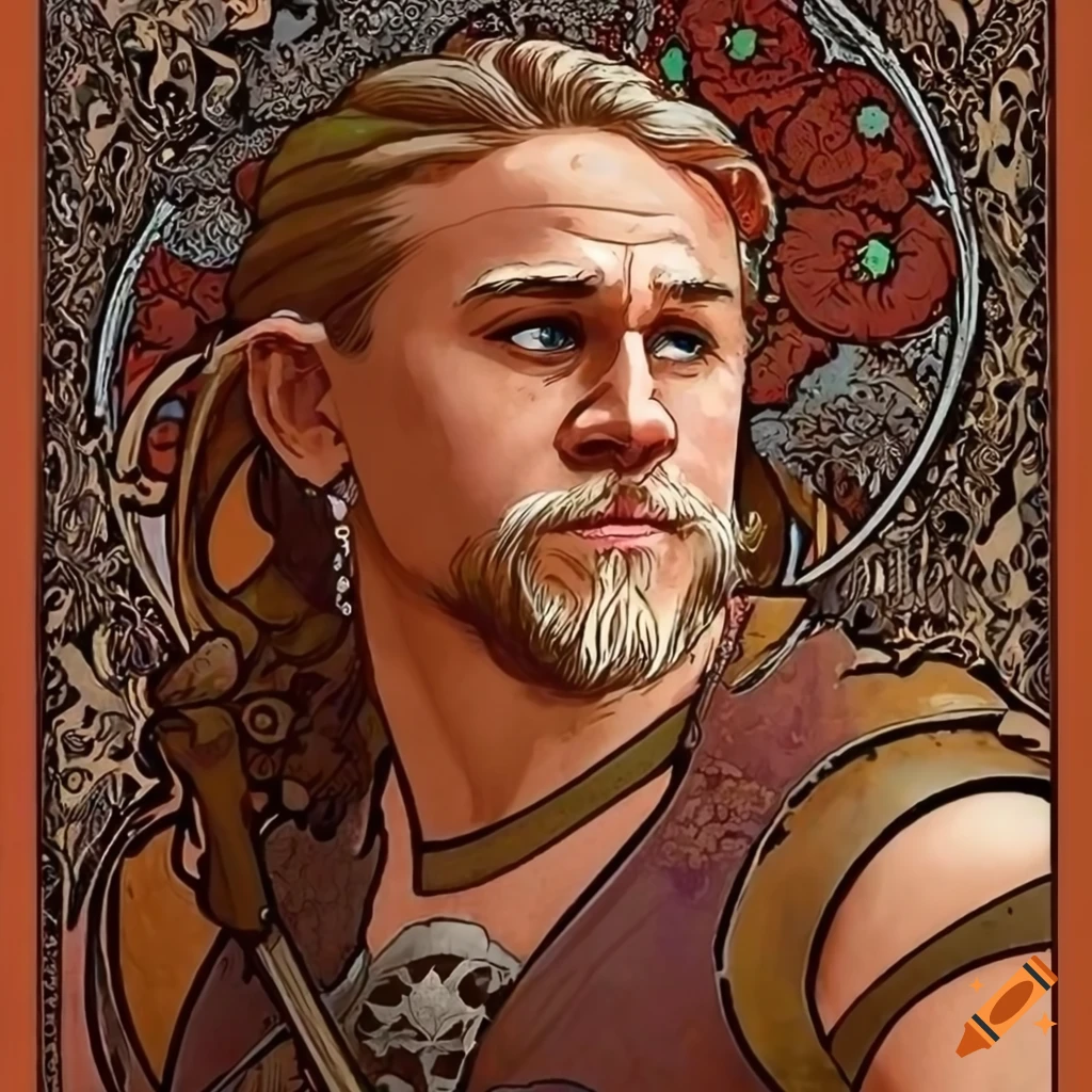 Medieval fantasy character portrait inspired by alphonse mucha's ...