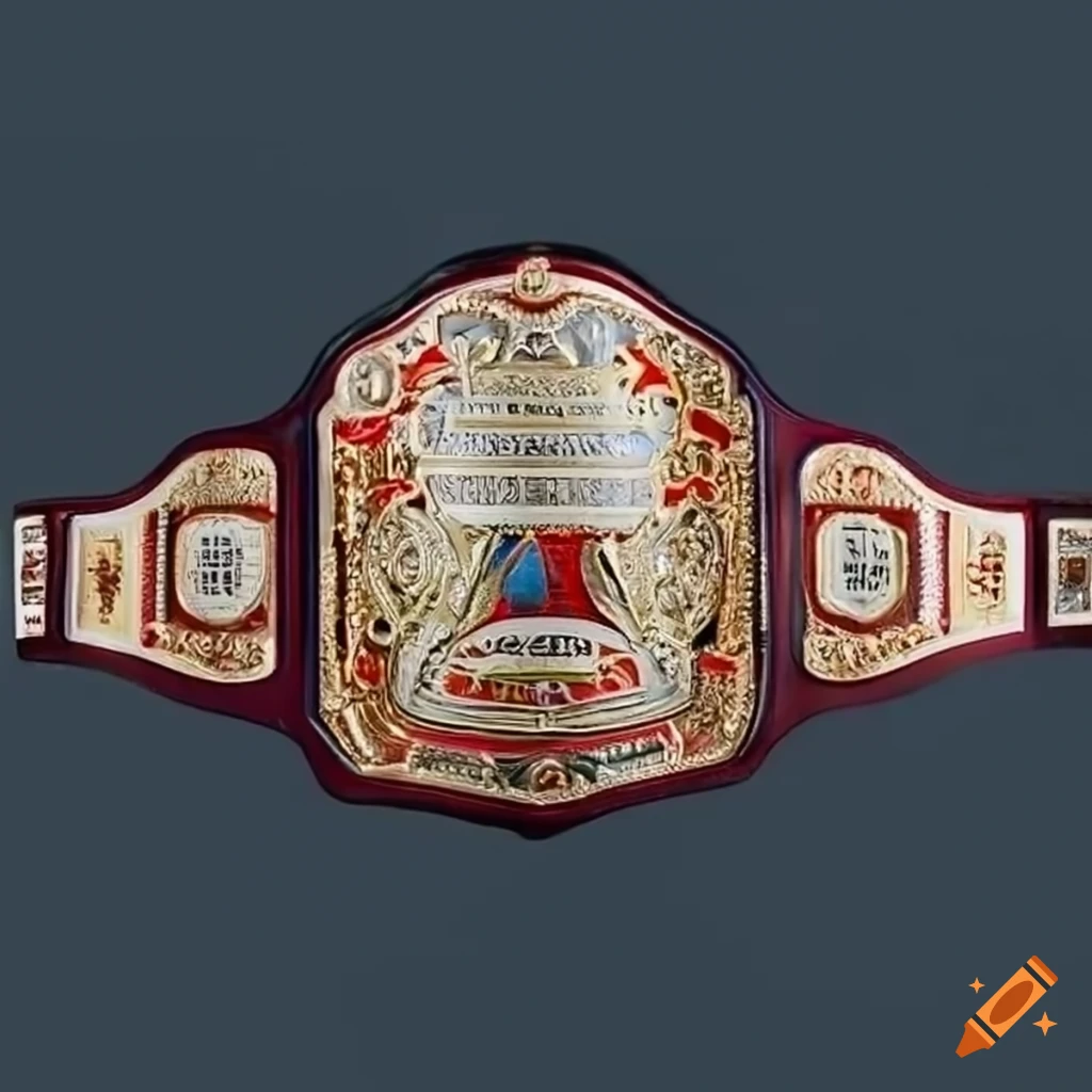 World heavyweight championship belt on Craiyon