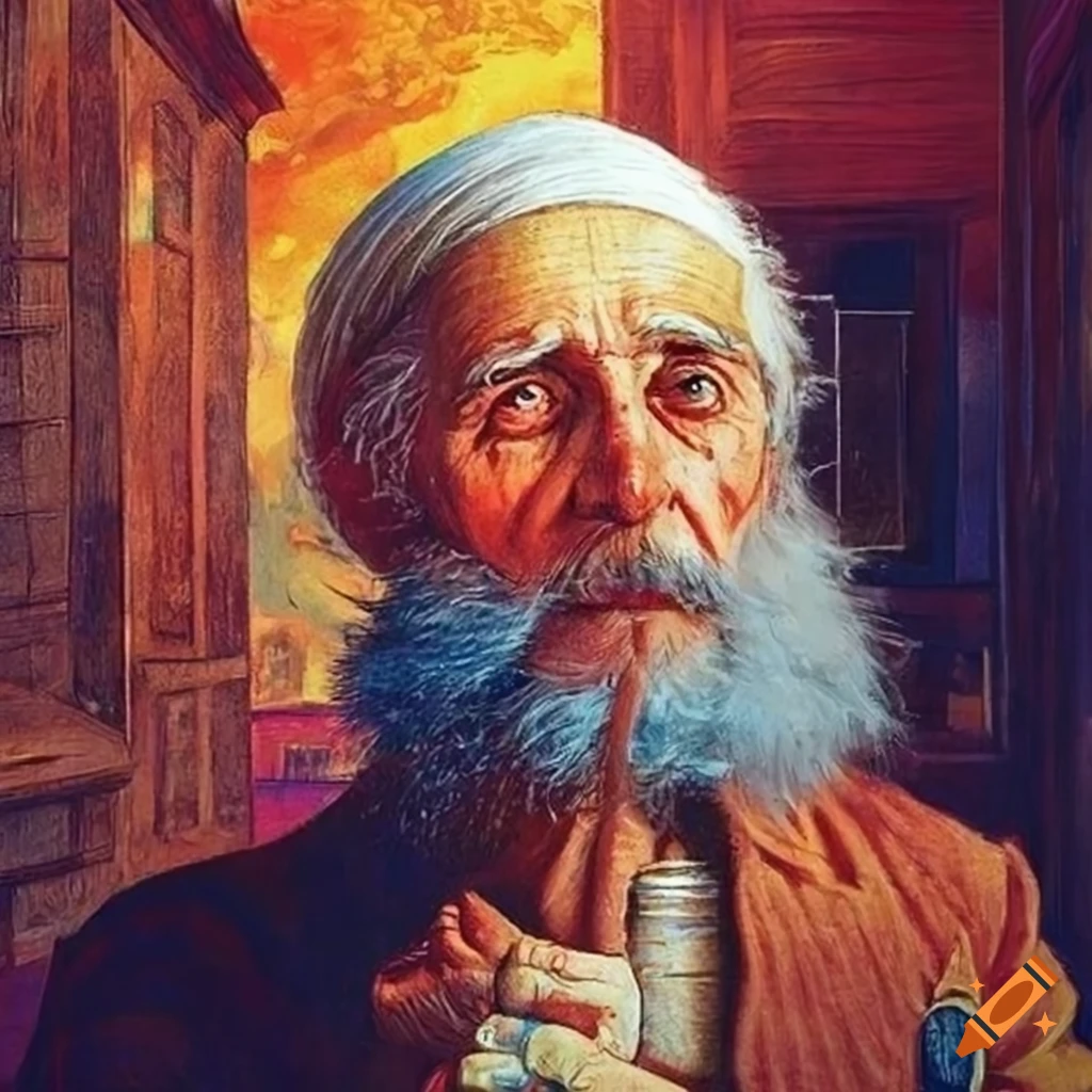 Illustration with stunning details of a magic cabin on Craiyon