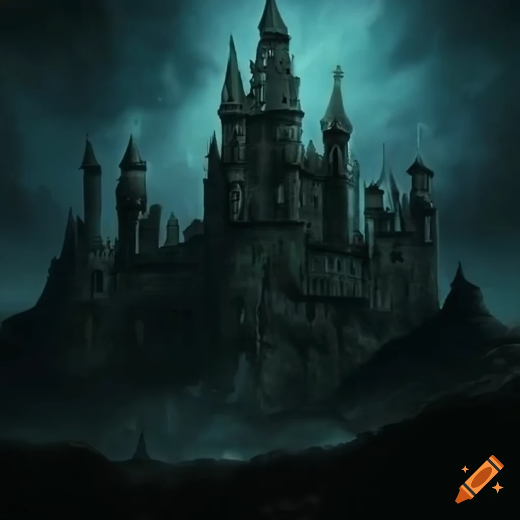 Dark castle on Craiyon