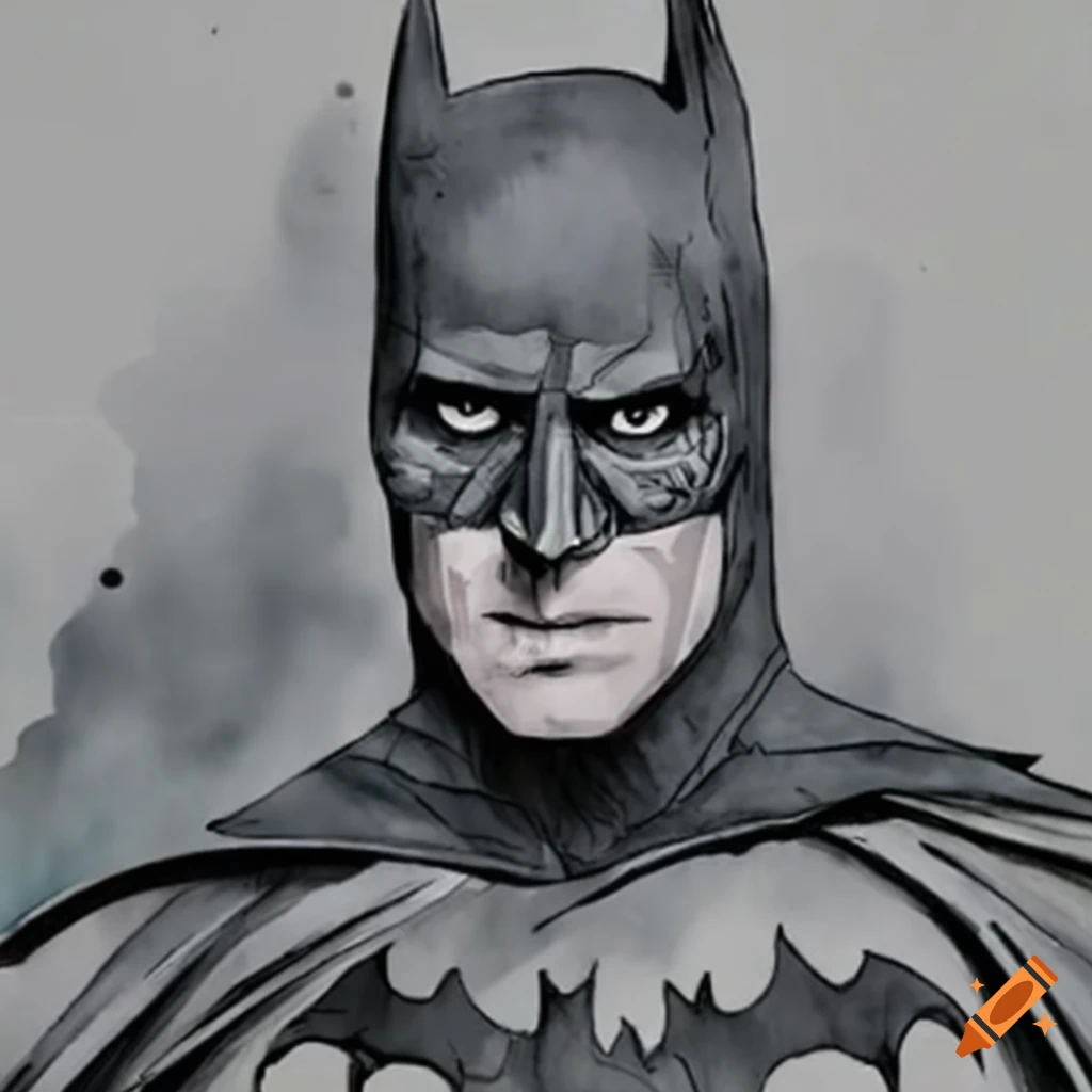 Batman stepping out of shadows to protect Gotham city on Craiyon