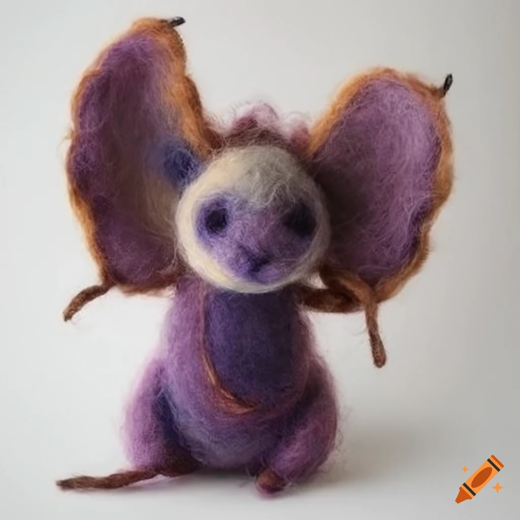 Fantasy felted wool creatures in unique outfits on Craiyon