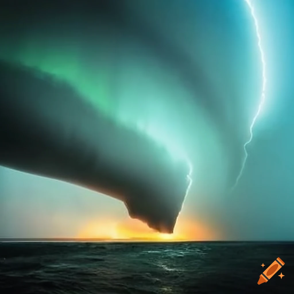 Above the 7 storms on Craiyon