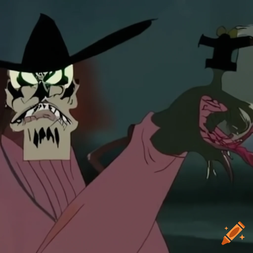 Captain beefheart transformed into a fish-like demon in samurai jack on ...