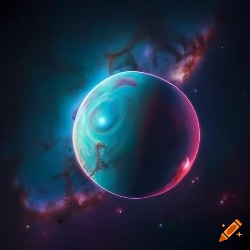 Intricate and vivid illustration of the beginning of the universe on ...