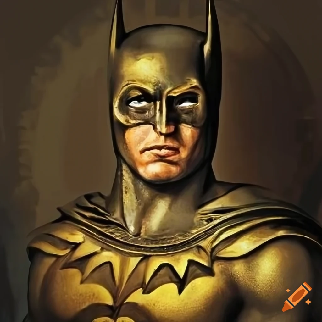 Greek byzantine style portrait of batman on Craiyon