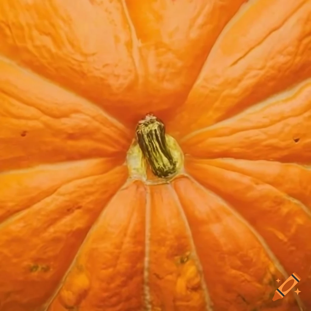 Pumpkin texture from above on Craiyon