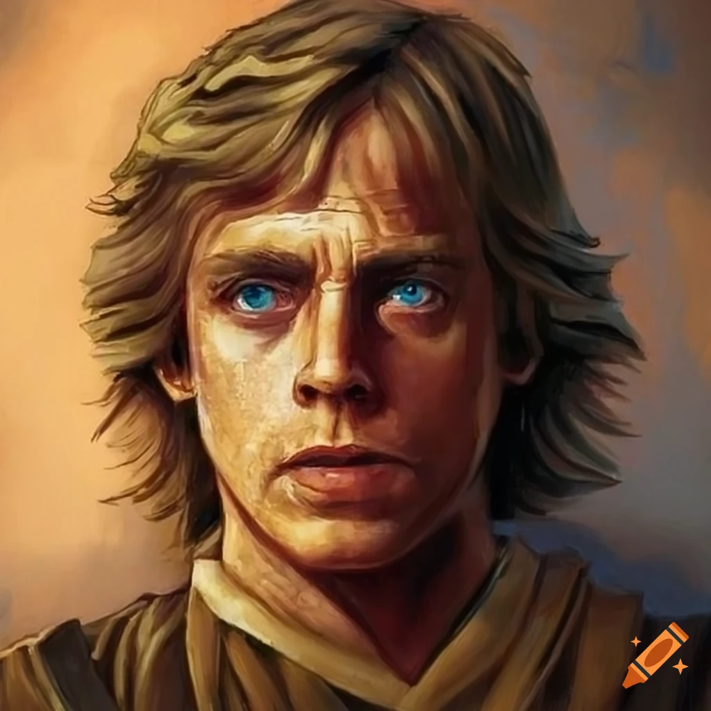 Fayum portrait of luke skywalker on Craiyon