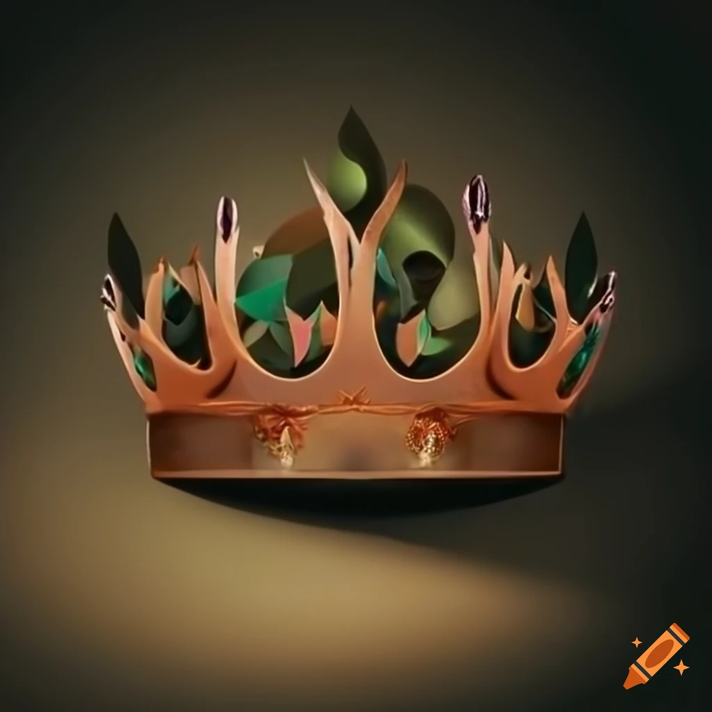 Crowns with leaves design on Craiyon