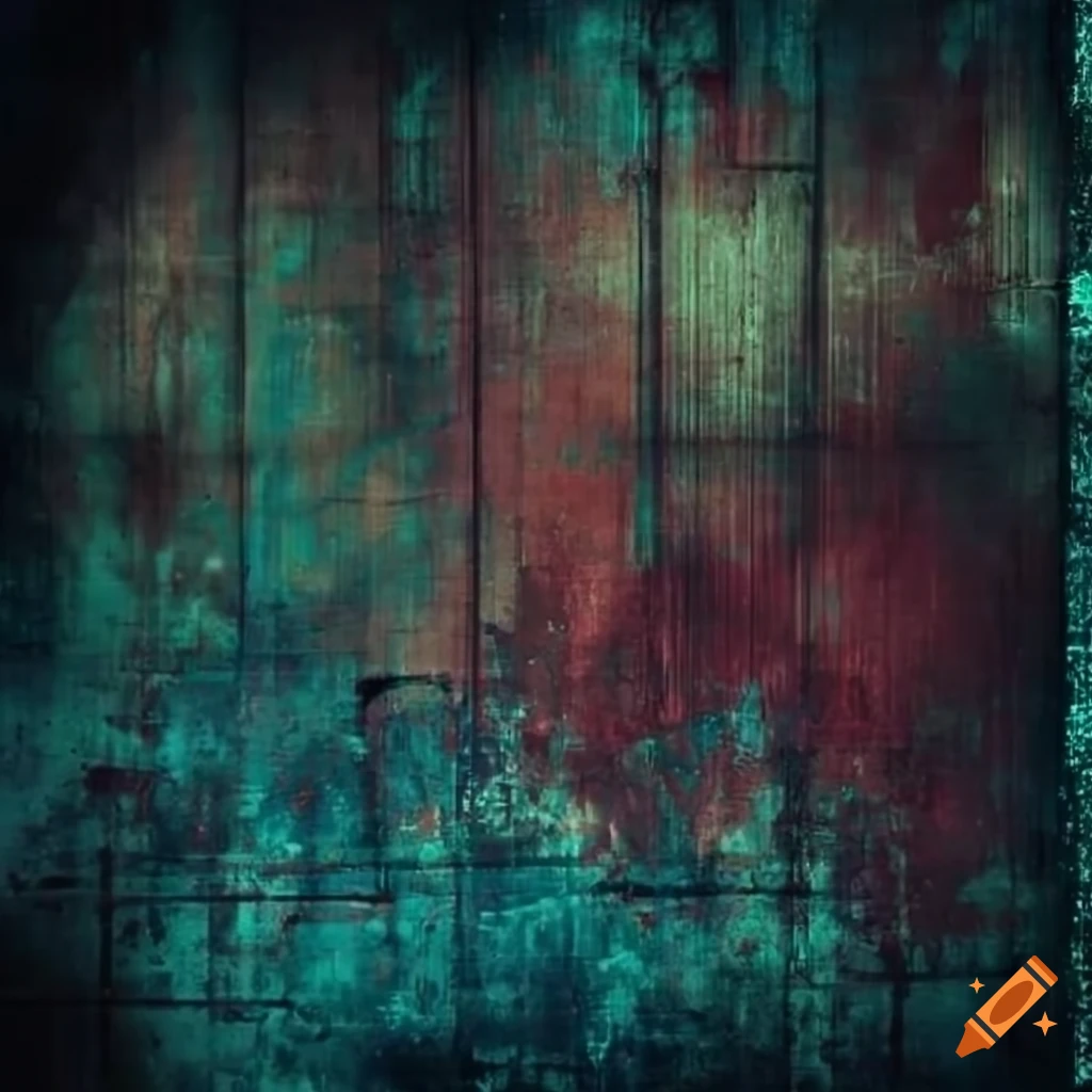 Grunge industrial composition with sinister color scheme on Craiyon
