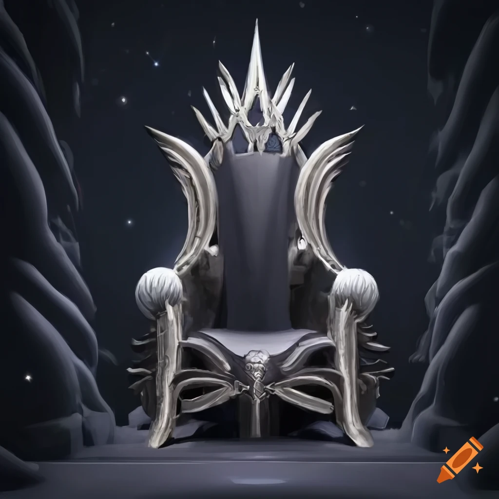 Throne in front of a galaxy on Craiyon