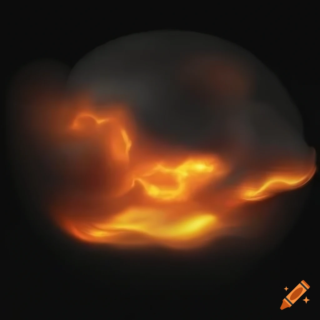 Gold and silver amalgam with stormy cloud and bright fire in 8k hdr ...