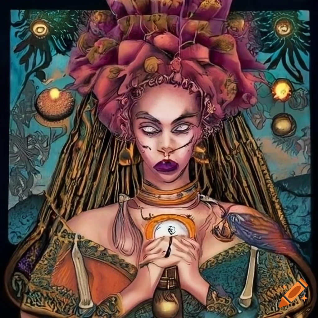 Female Fool In Rw Tarot Style With Brazilian Influences On Craiyon