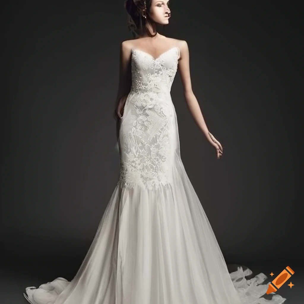 Wedding dress on Craiyon