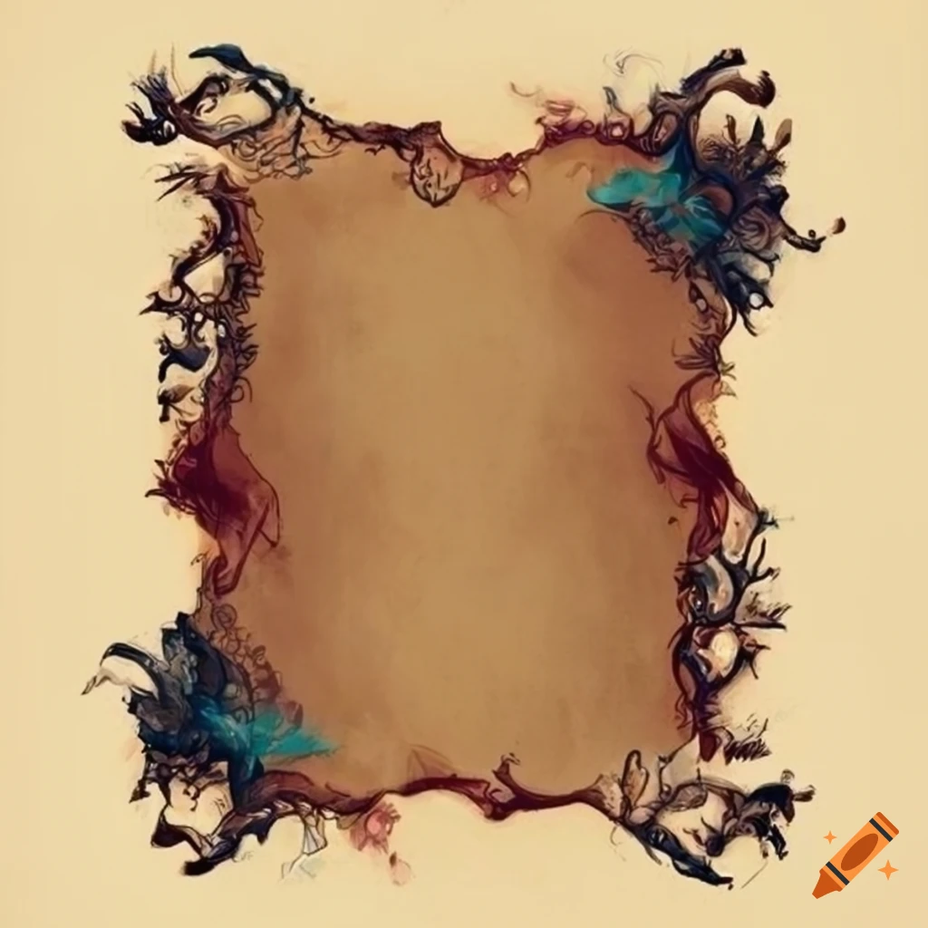 Single medieval fantasy styled note paper on Craiyon