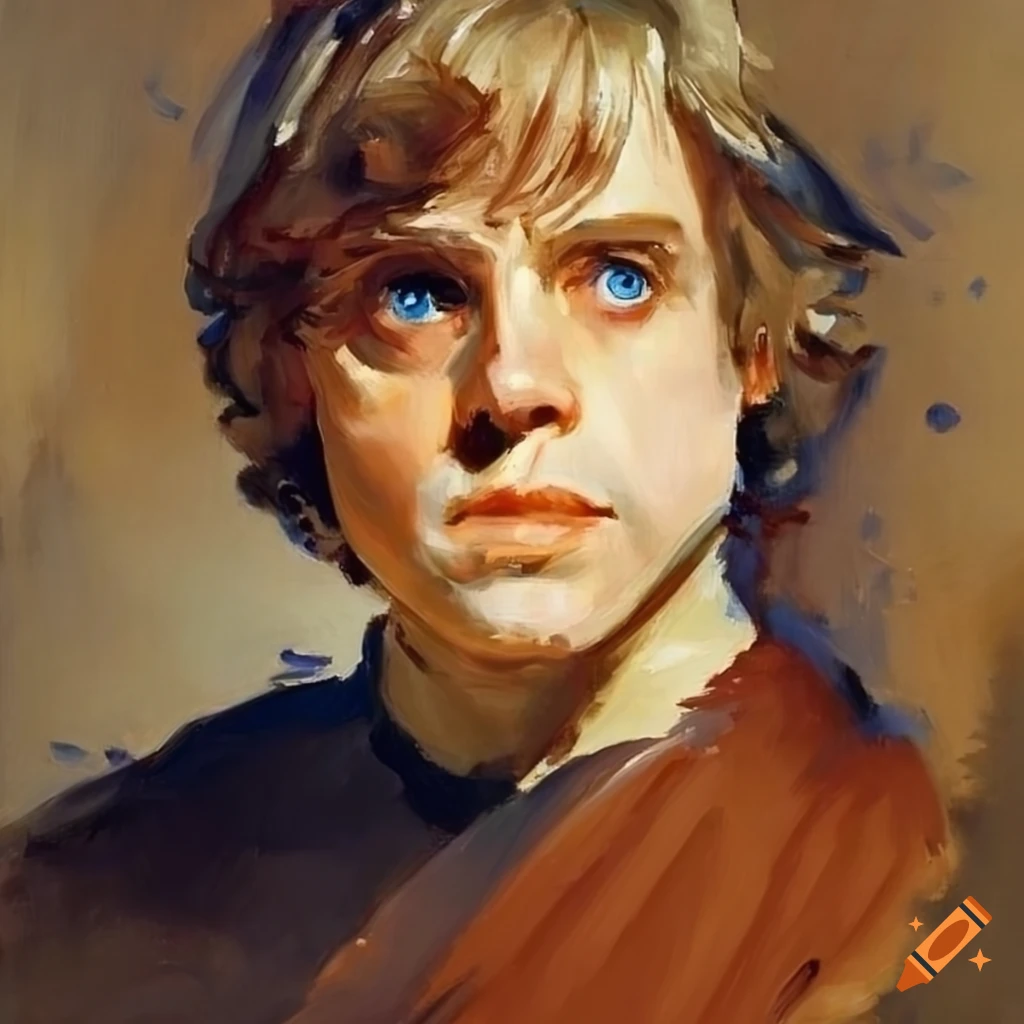 Classical portrait of luke skywalker in john singer sargent style on ...