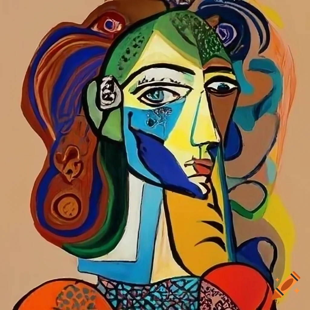 Picasso art on Craiyon