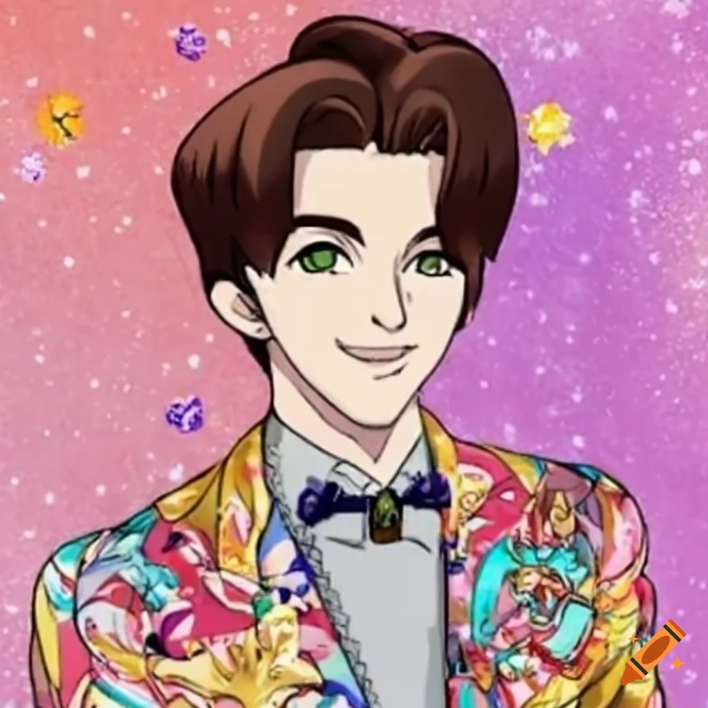 Drake bell depicted as a magical girl anime character on Craiyon