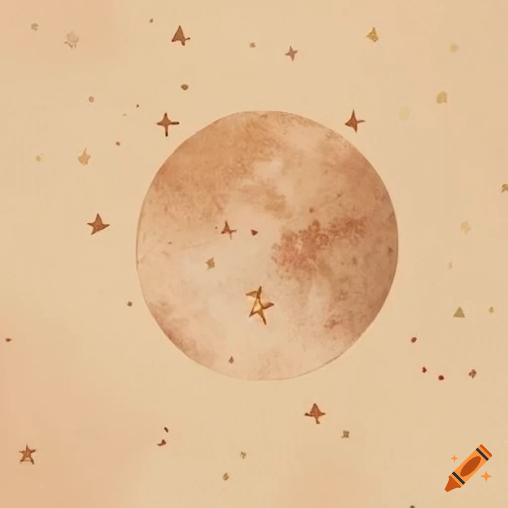 Constellation stars on parchment paper on Craiyon