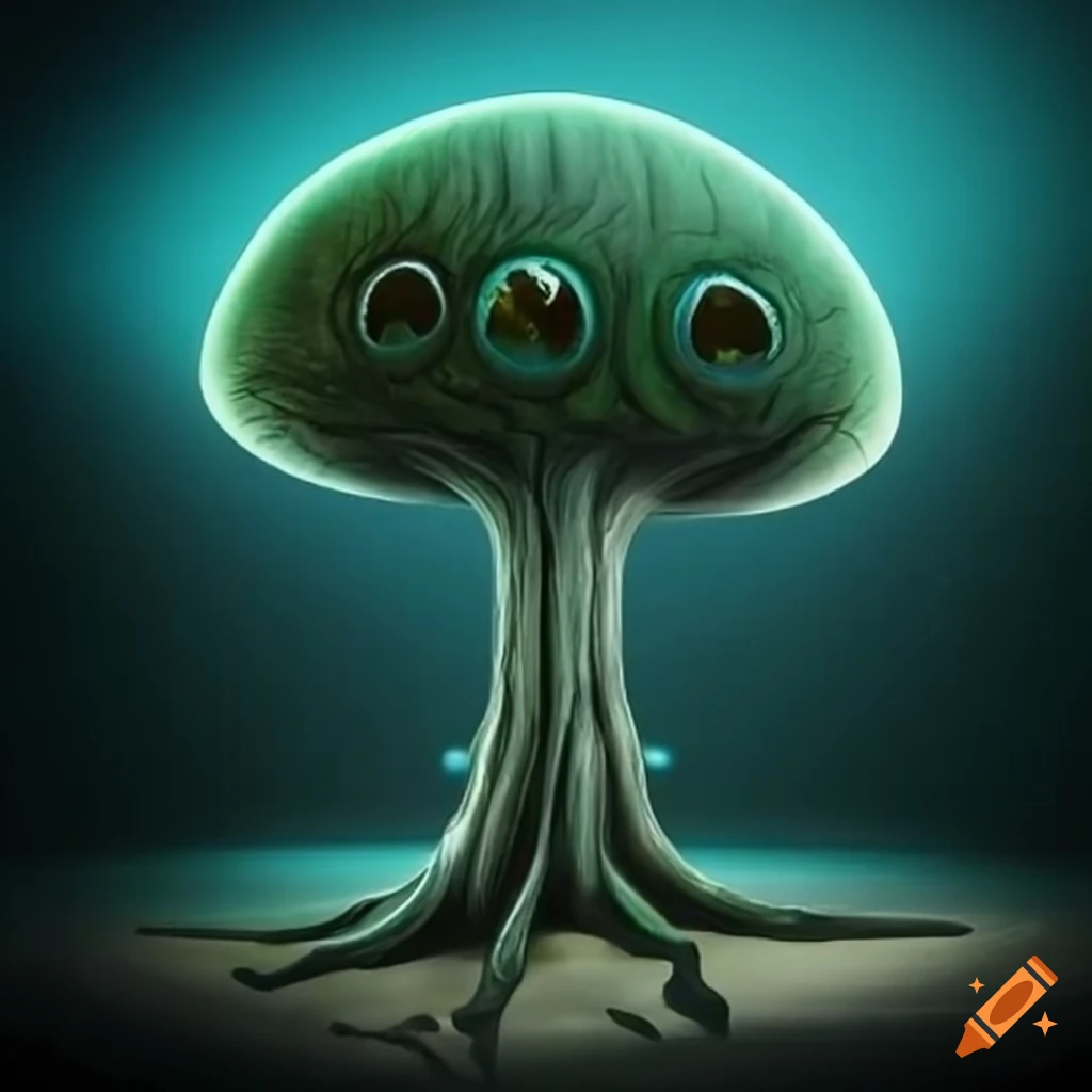 Alien tree on Craiyon