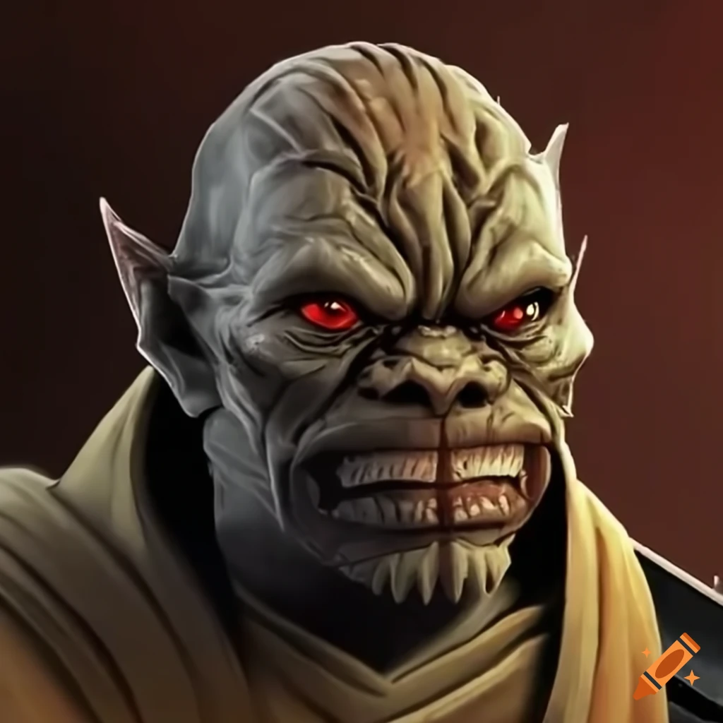 Goliath gargoyle fusion Mace Windu executing order 66 against a templar ...