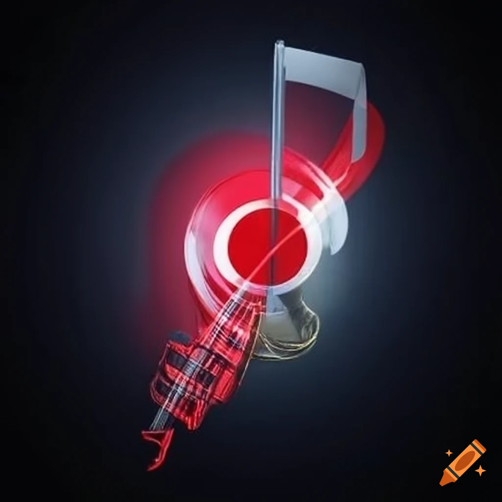 Japan flag integrated into music sound on Craiyon