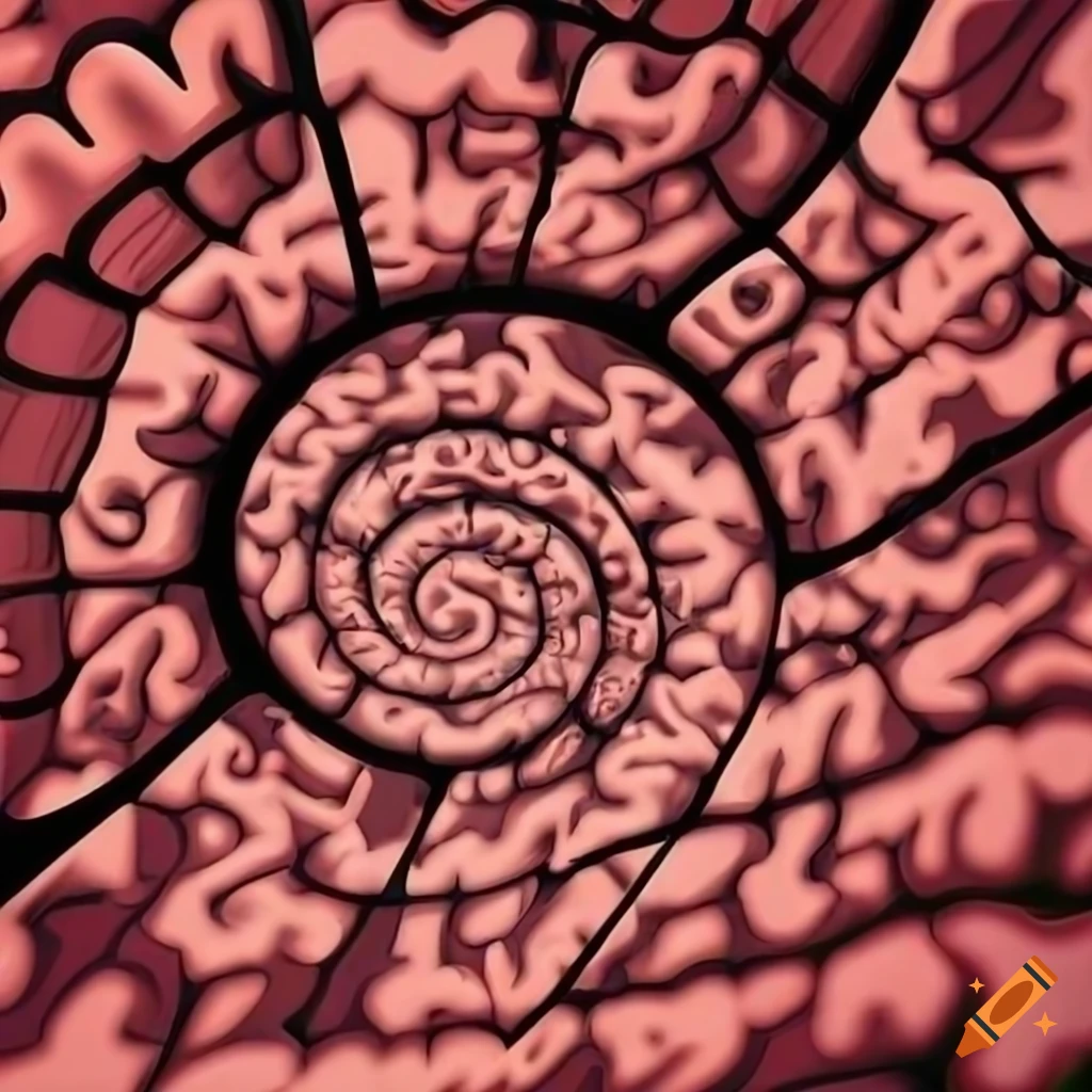 Brain pattern design on Craiyon