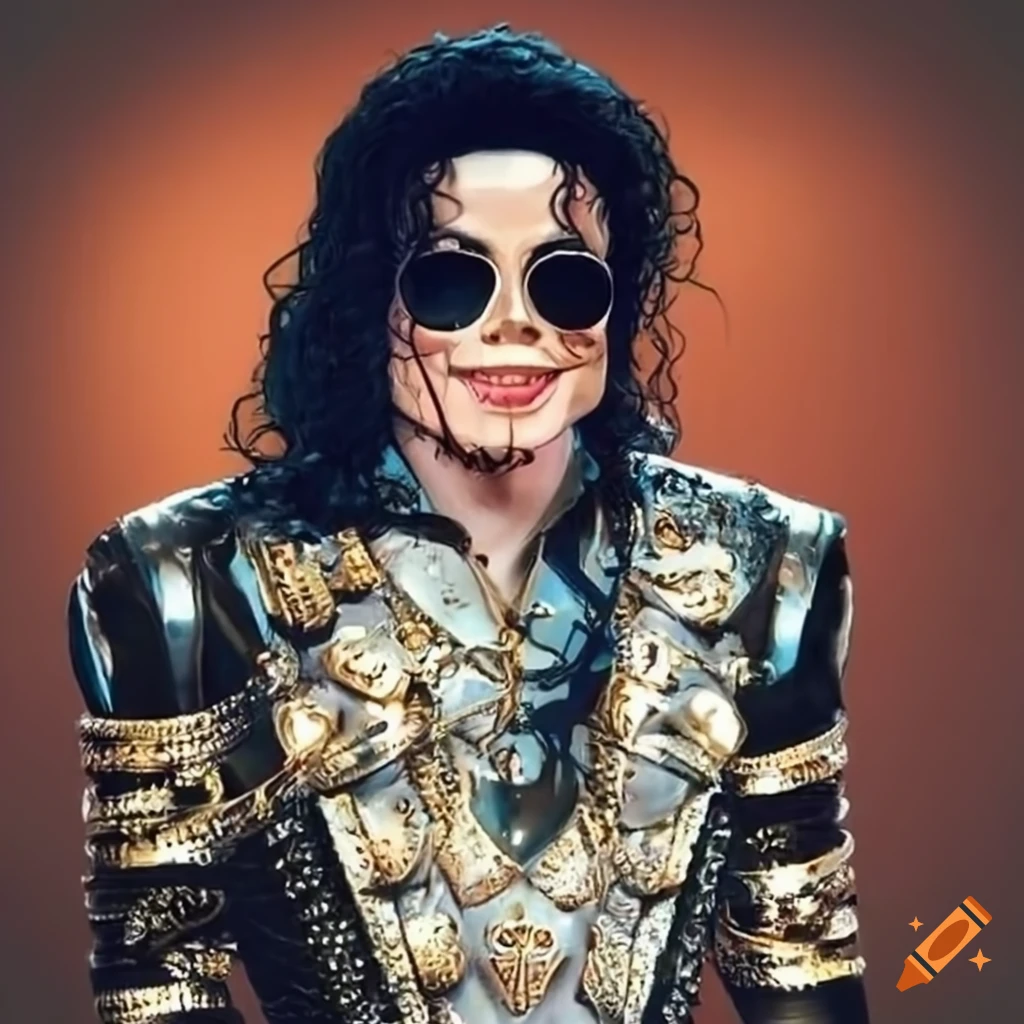 Iconic portrait of music legend, michael jackson on Craiyon