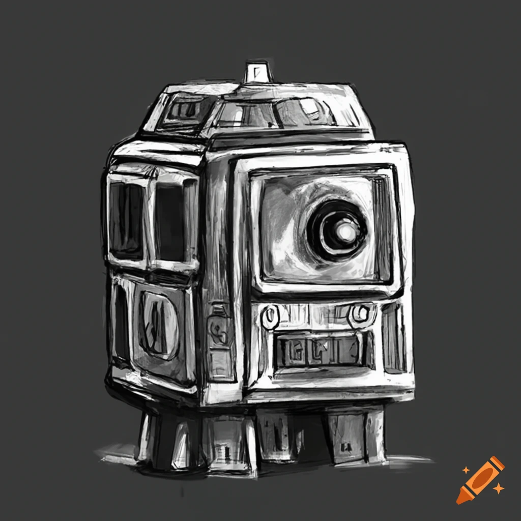Gonk droid from Star Wars in a Disney-animated style on Craiyon