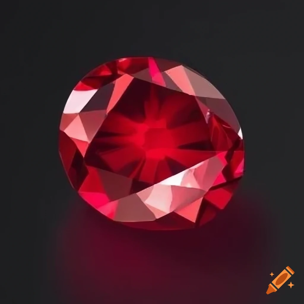 Ruby gemstone on Craiyon