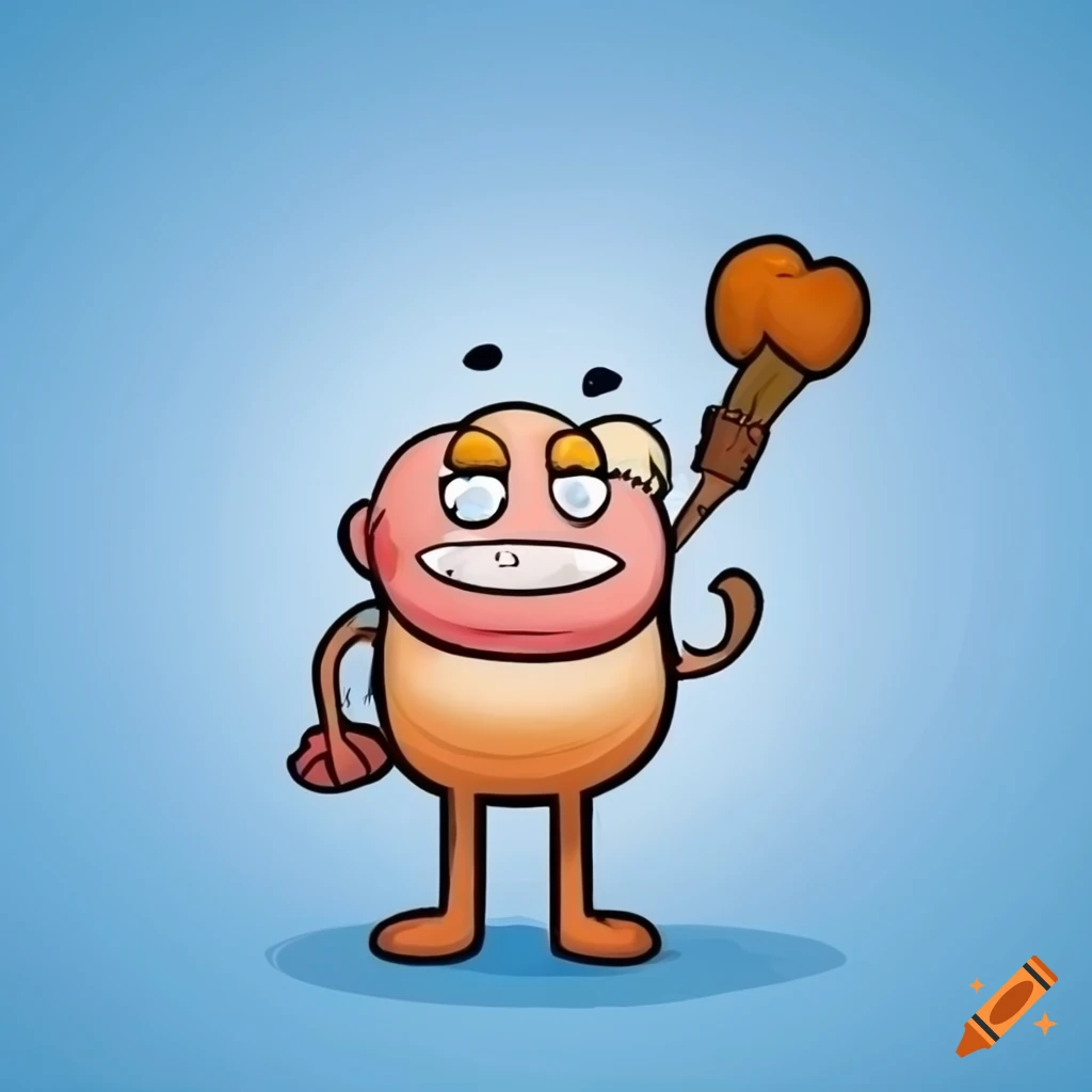 Colorful cartoon illustration depicting resilience on Craiyon