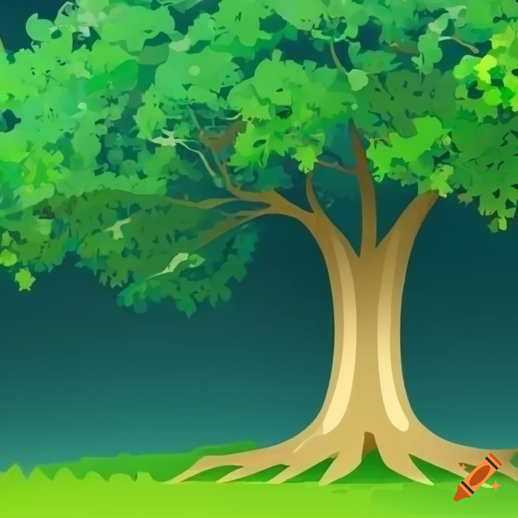 Green tree without background in vector hd format on Craiyon