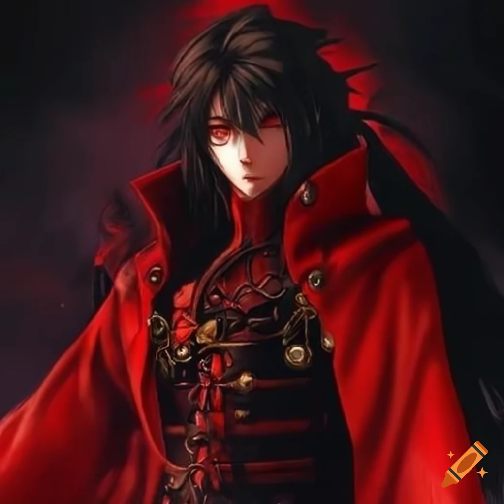 Vincent valentine character portrait from final fantasy vii on Craiyon