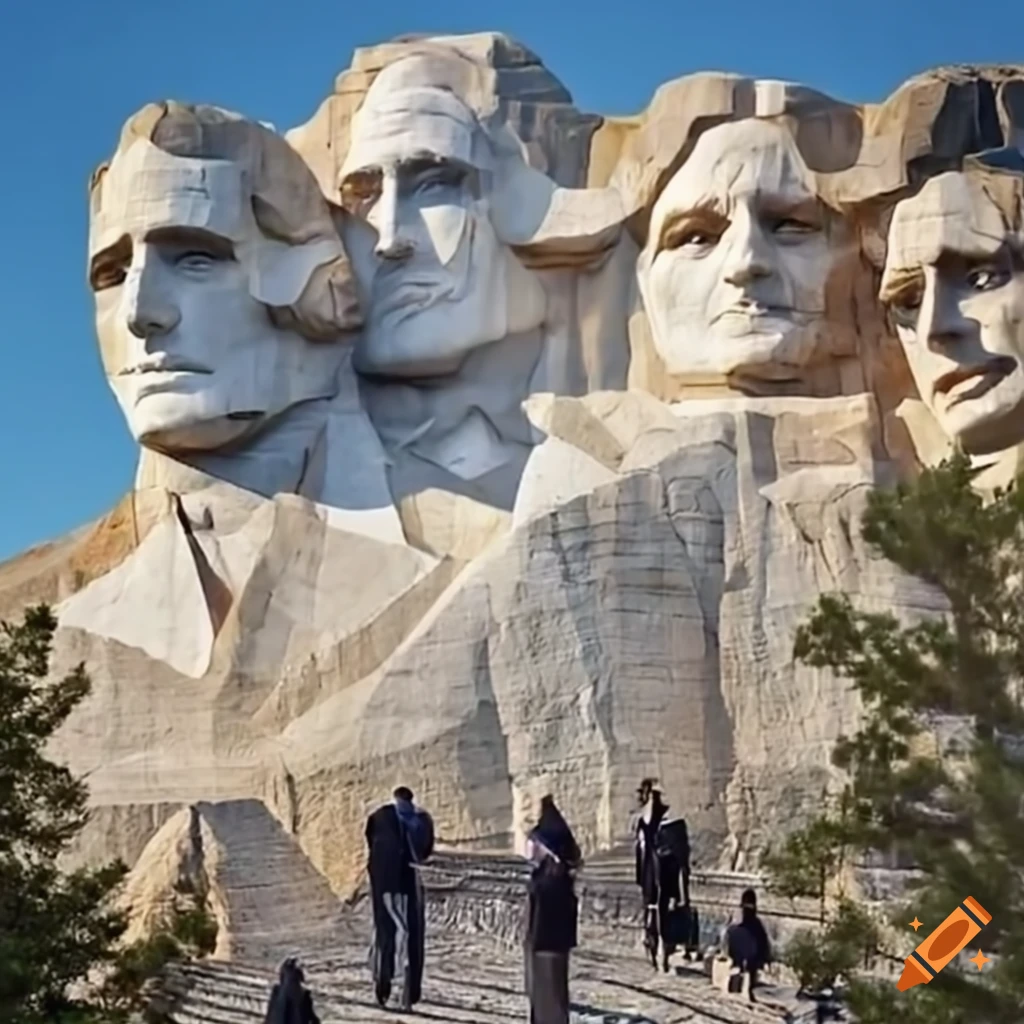 Next us president at mt rushmore on Craiyon