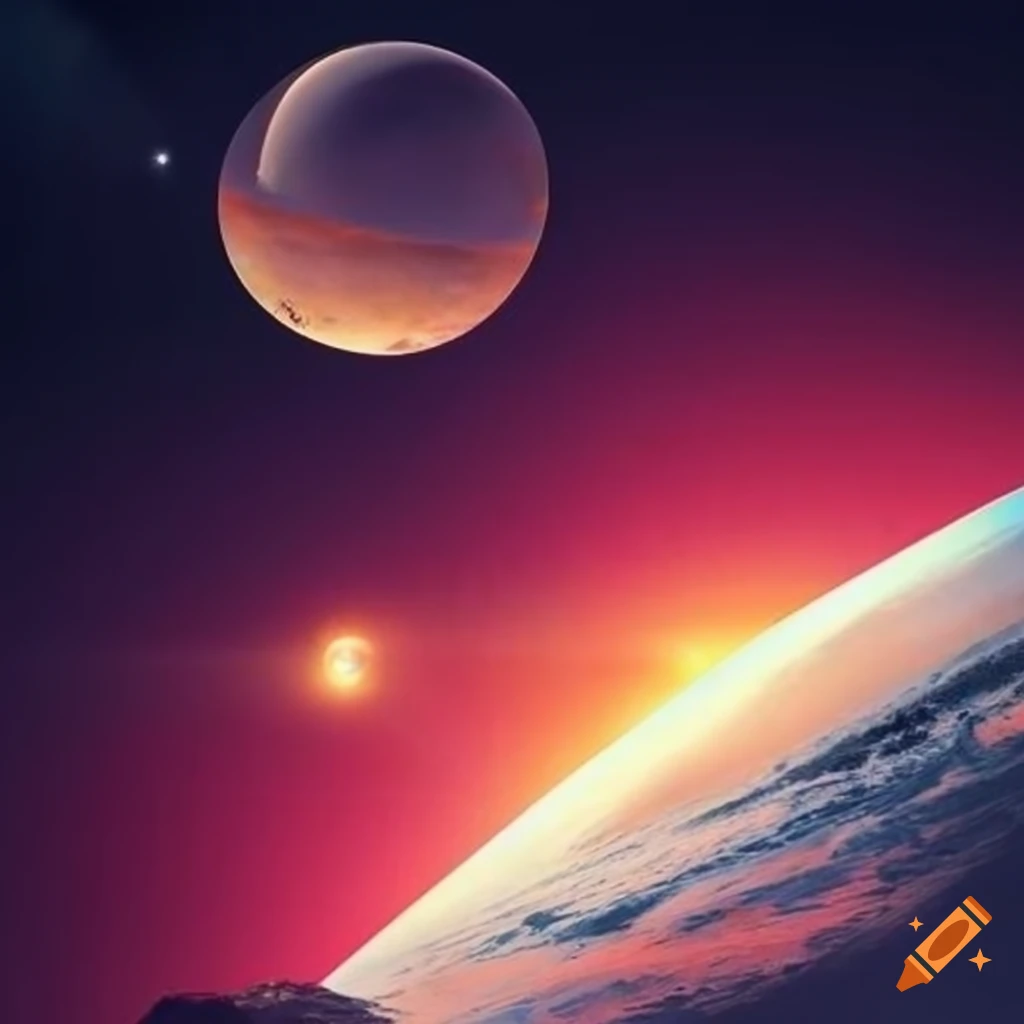 Space exploration and cosmic phenomenon on Craiyon