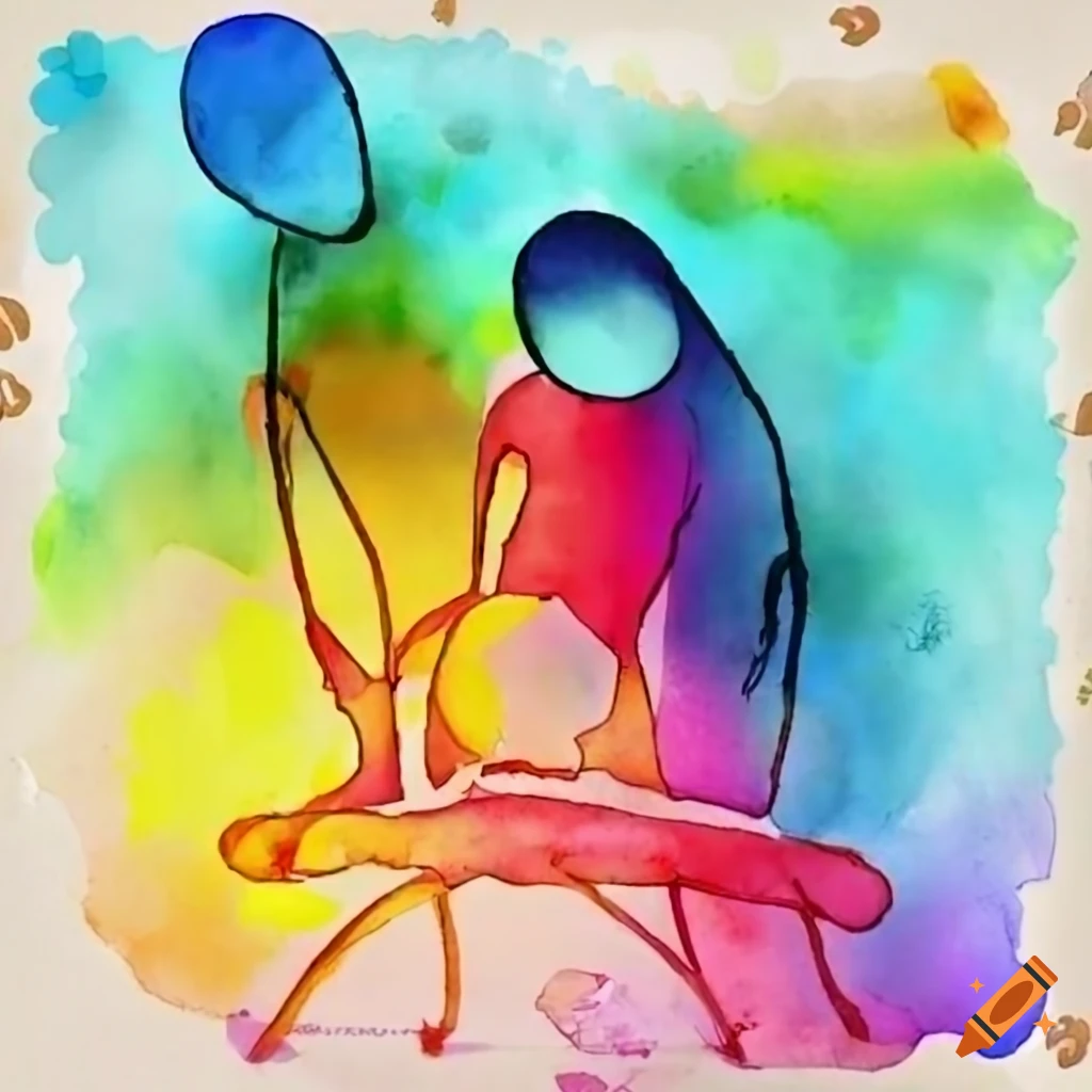 Drawing of a family on Craiyon