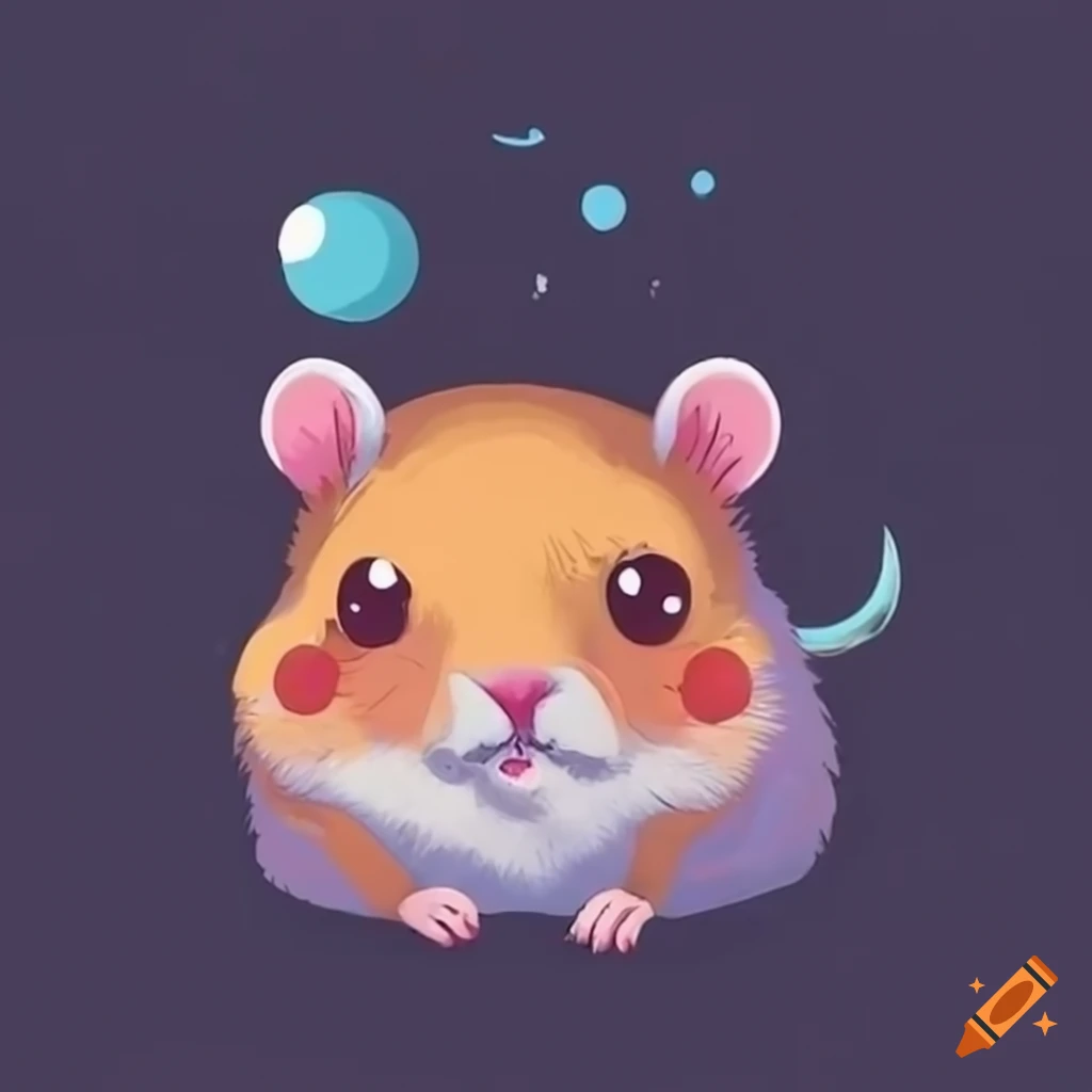 Sad hamster on Craiyon