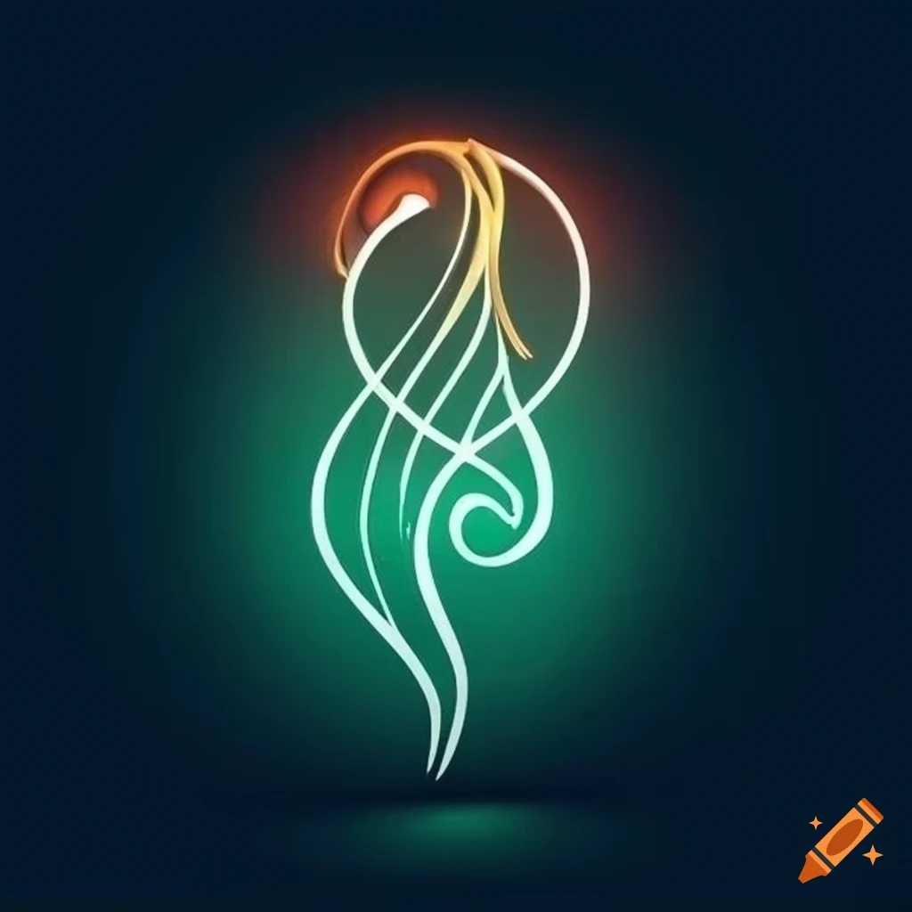 Stylized logo symbolizing beauty, dedication, and continuity on Craiyon