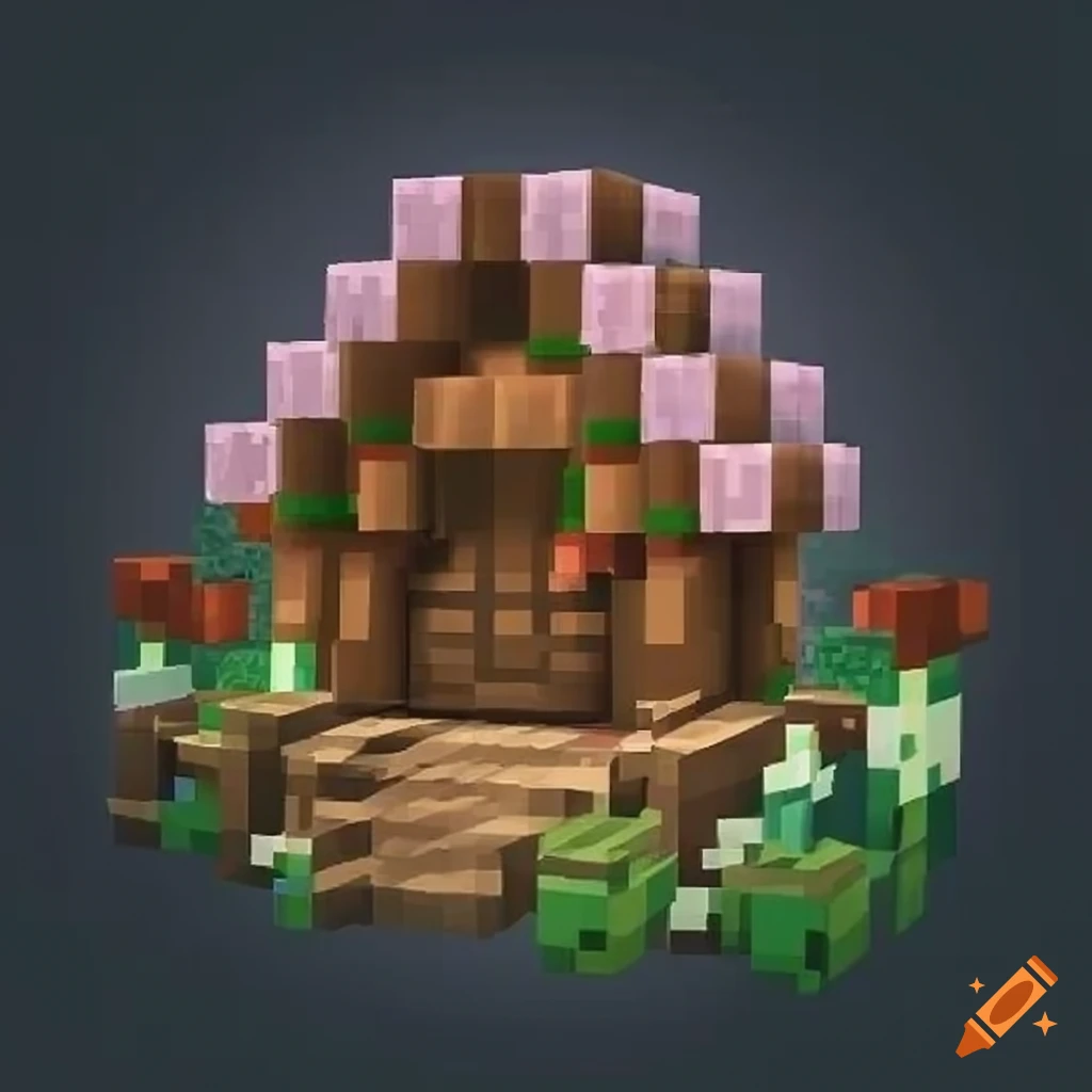 Minecraft style viking flower shop on Craiyon