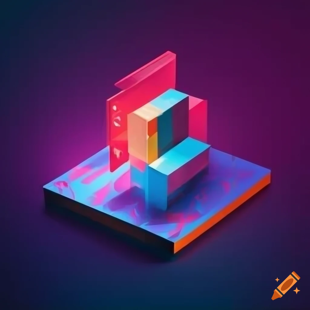 Illustration of angular microfrontends software architecture on Craiyon