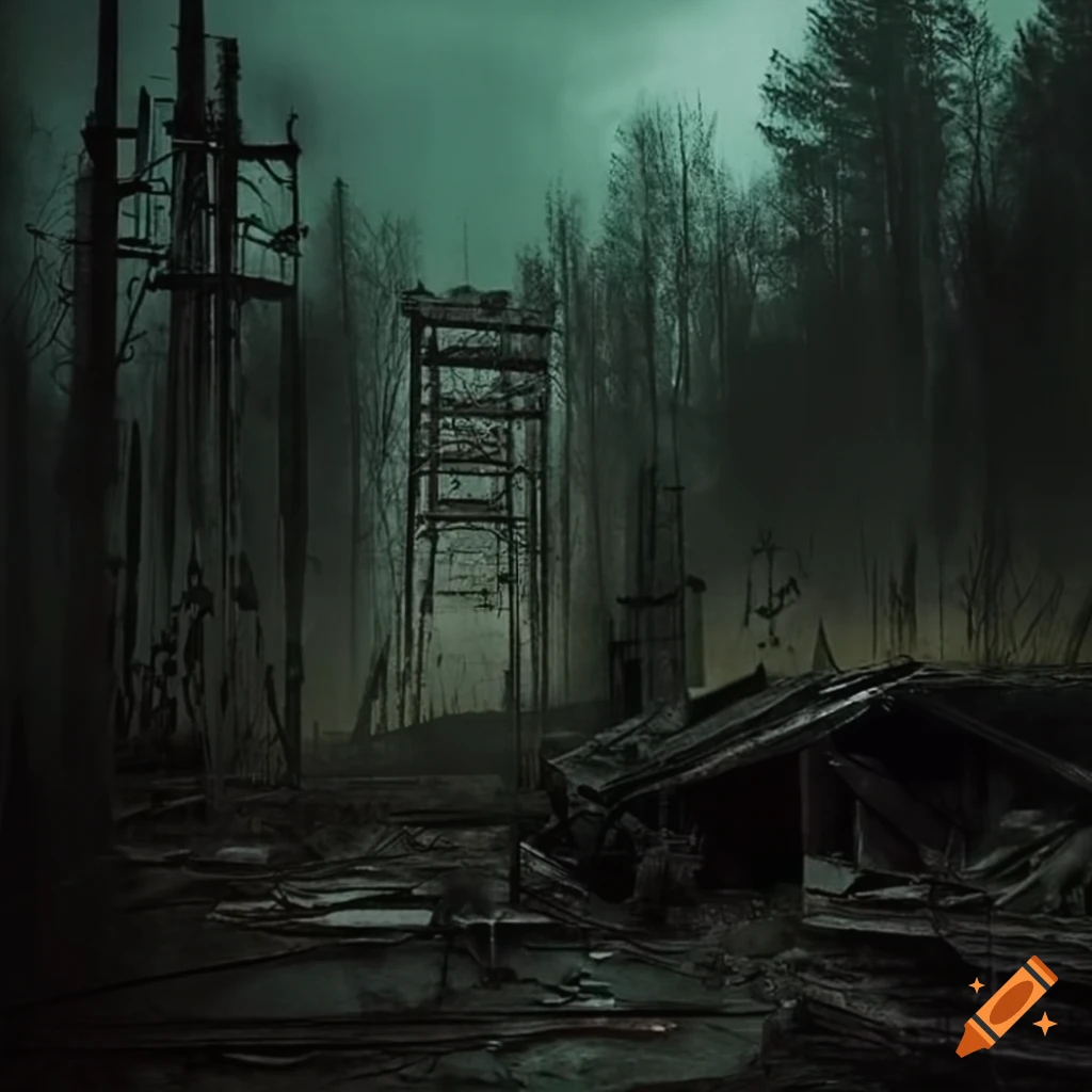 Stalker chernobyl vibes on Craiyon