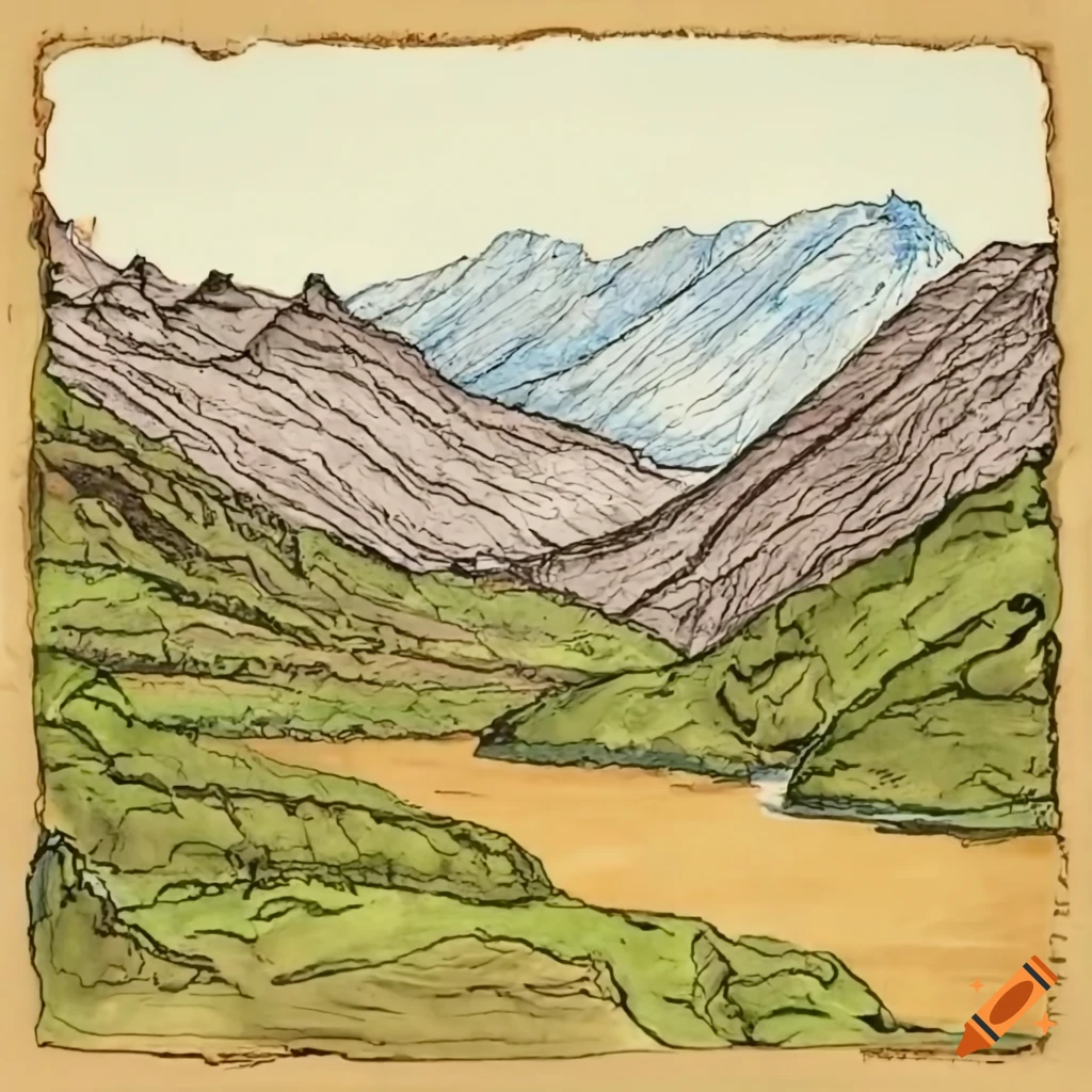 Western cordillera landscape on Craiyon