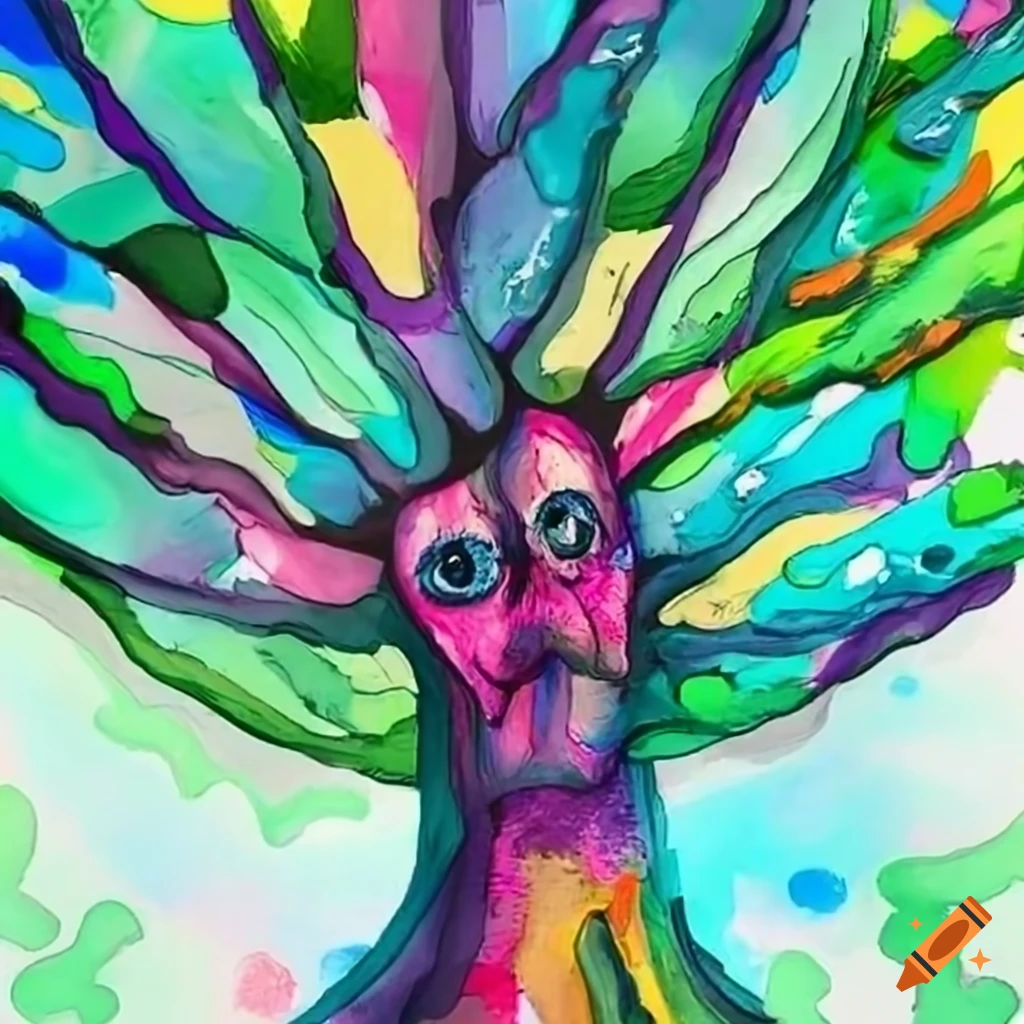 Alien tree on Craiyon