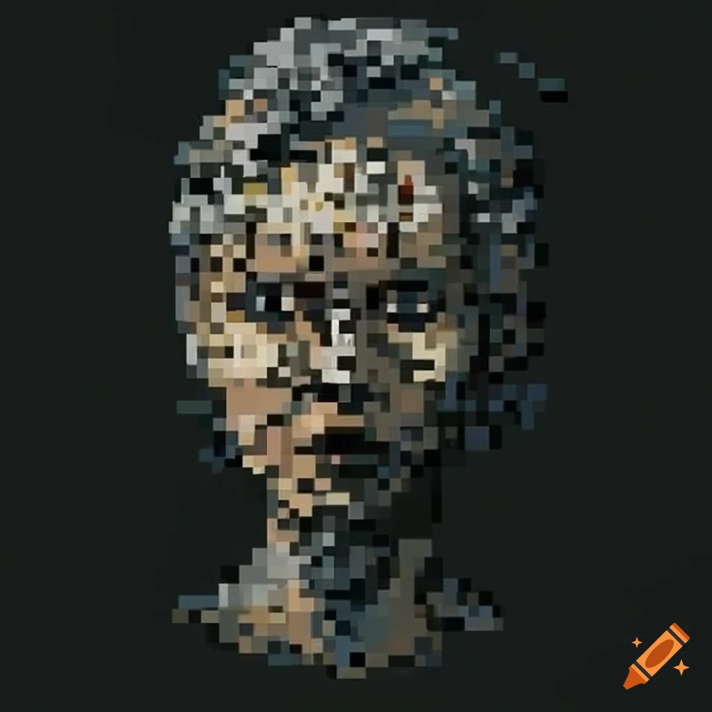 Surrealistic pixel art on Craiyon