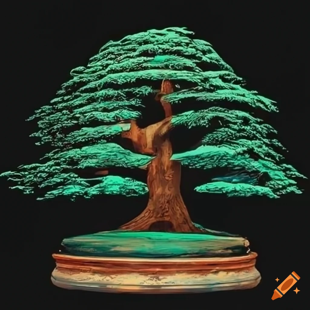 Ancient japanese style tree on Craiyon