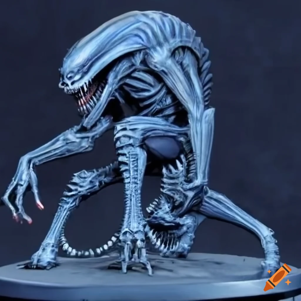 Dwarf giger alien on Craiyon