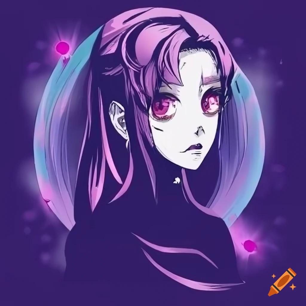 Ethereal supernatural entity with radiant pink eyes and hair on Craiyon